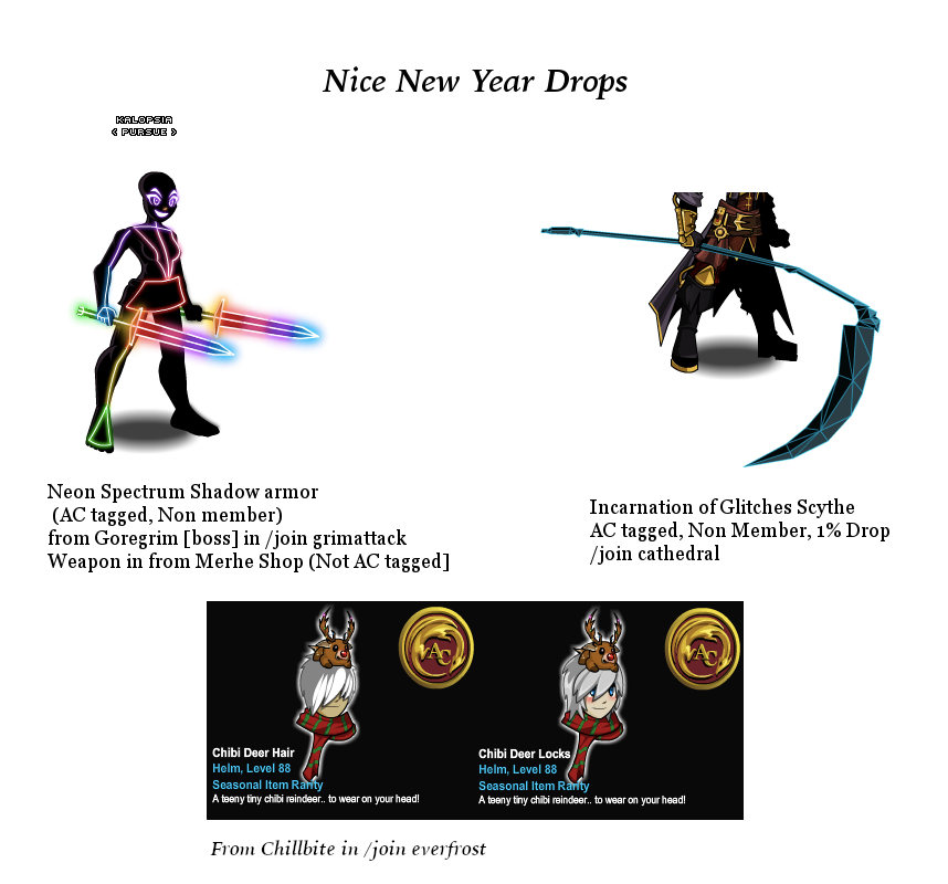 AQW News and Reddit on Twitter: "Seasonal New Year Drops~…