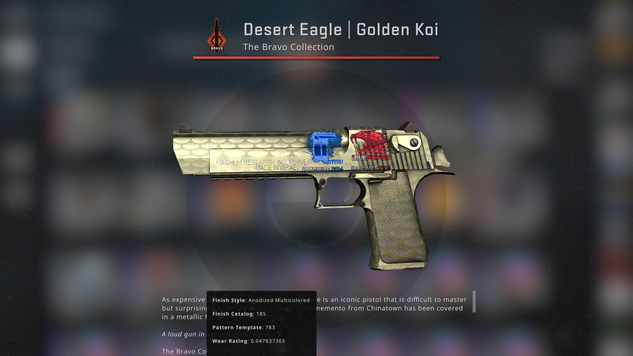 Desert Eagle Golden Koi