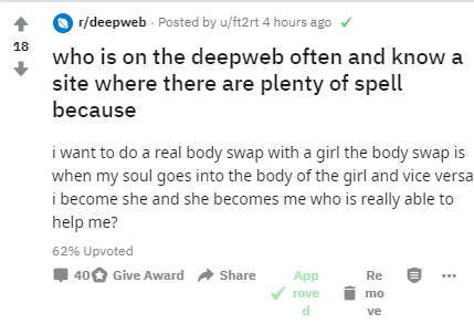 Body Swap Spell Real