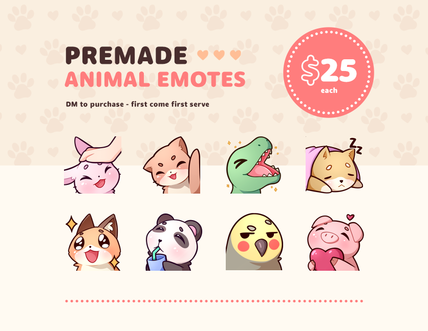 Animated Pig Emotes Twitch Emotes Drawing & Illustration Digital etna ...