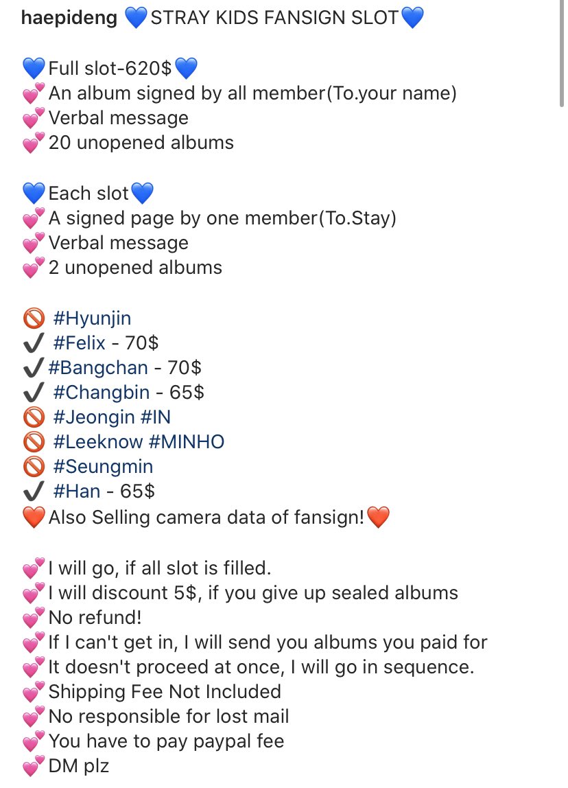 Fansign Instagram Post