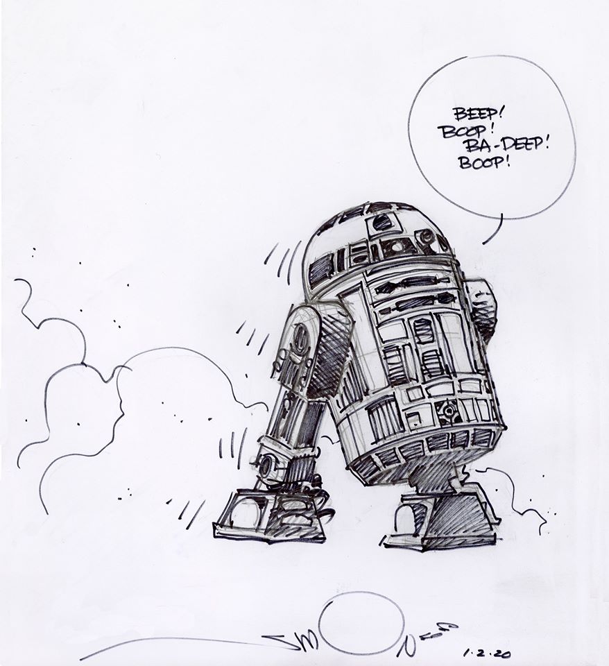 R2d2 Pencil Drawing