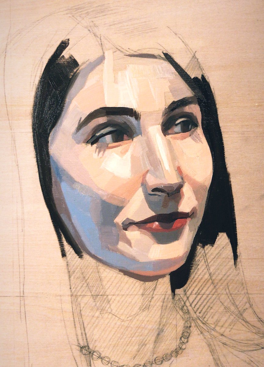 「Working on a commission. She's giving me」|Cat Graffamのイラスト