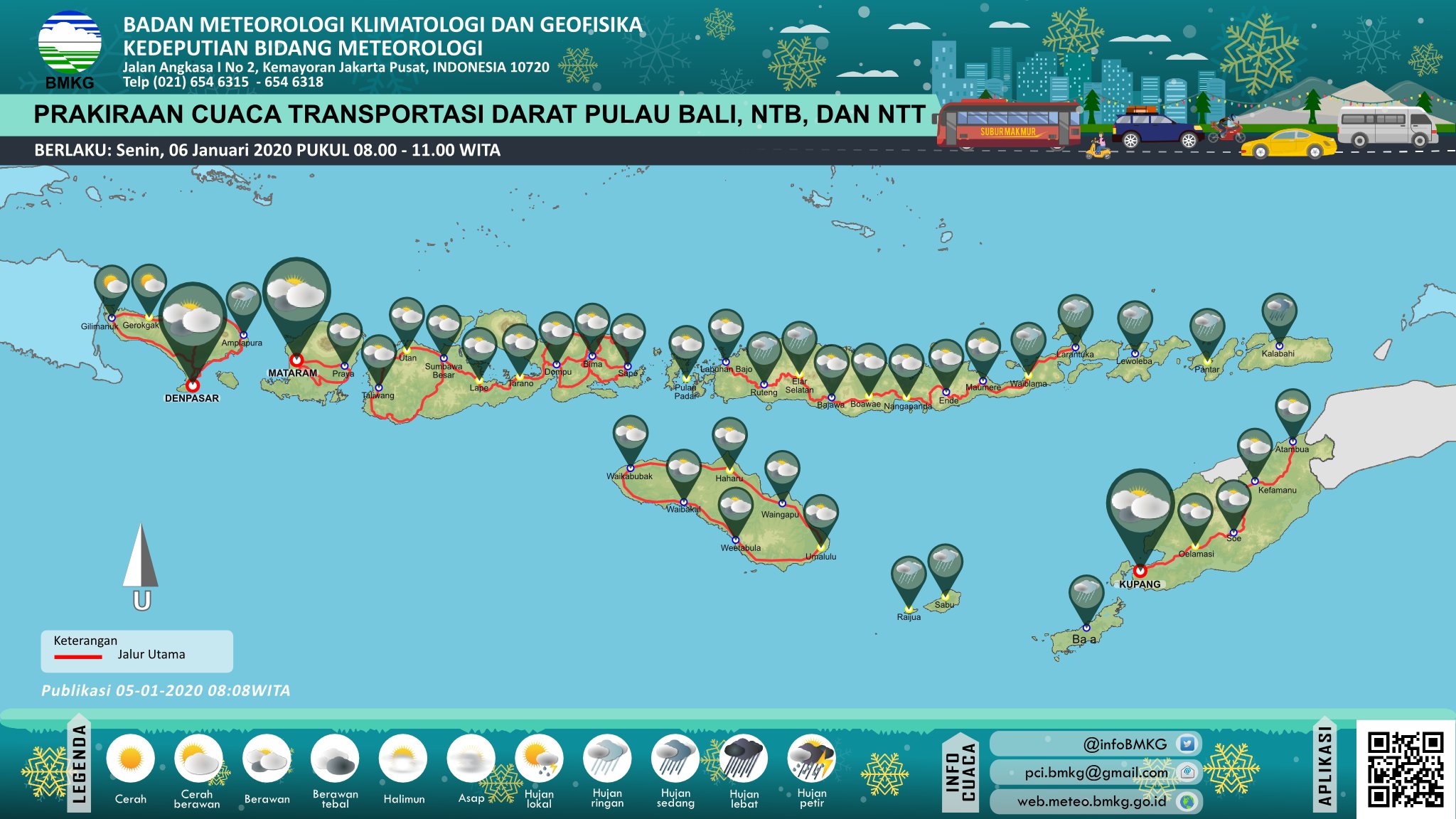 Bmkg On Twitter Kami Sampaikan Prakiraan Cuaca Jalur Transportasi