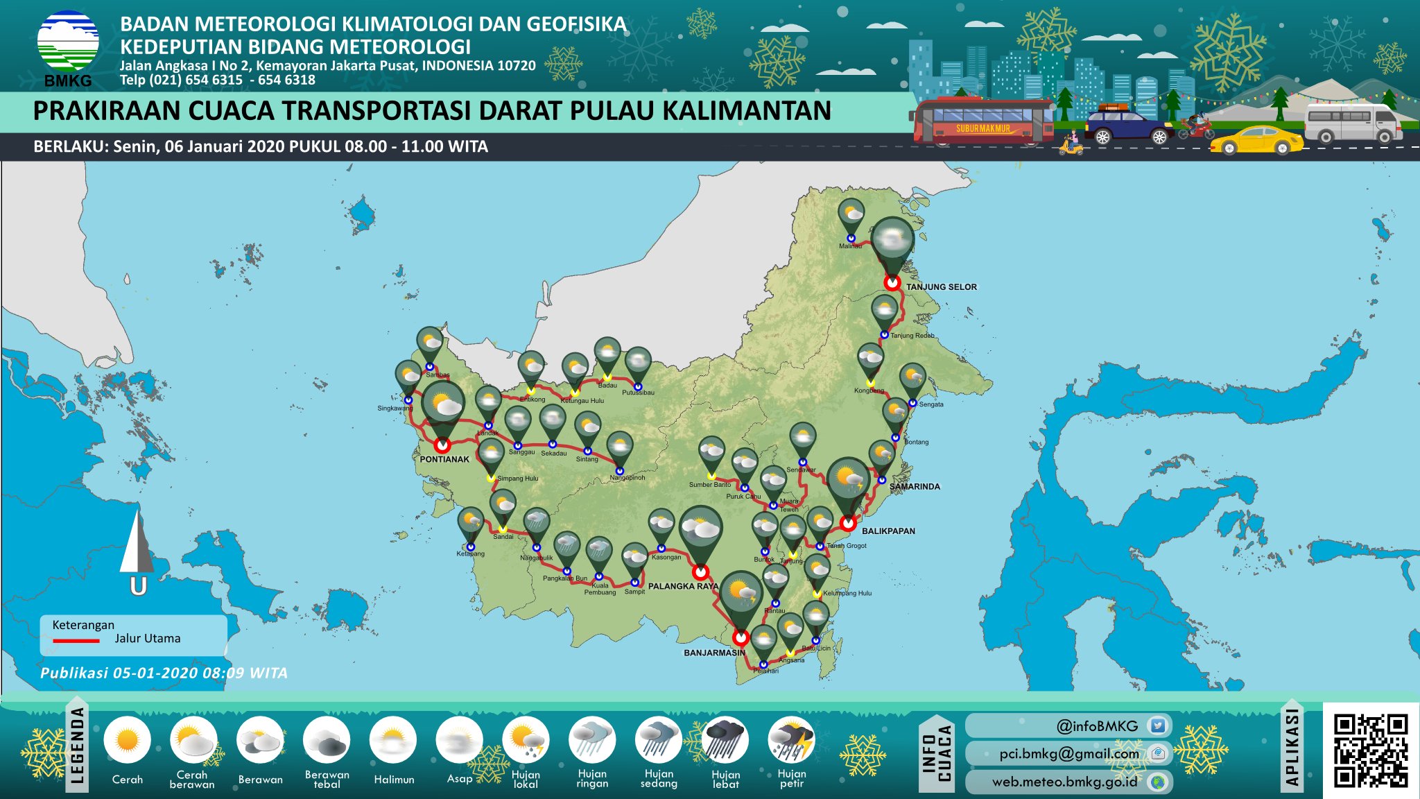 Bmkg On Twitter Kami Sampaikan Prakiraan Cuaca Jalur Transportasi