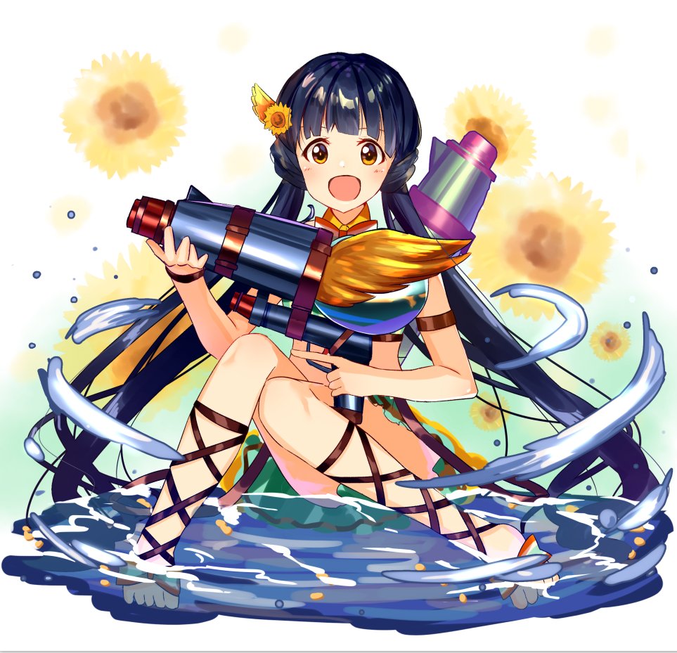 アイマス「?No.517? SR「真夏の銃士 北上麗花」 #アイマスRPG合同 」|Qs11_C100新刊メロン通販中(＊´v`＊)ノ ＜ *ﾟのイラスト