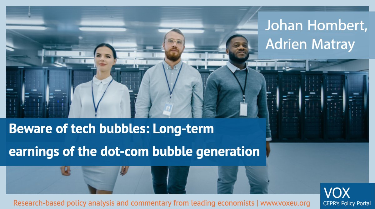VoxEU on Twitter: "New results point to an ‘ICT boom cohort discount’, with high-skilled workers ...