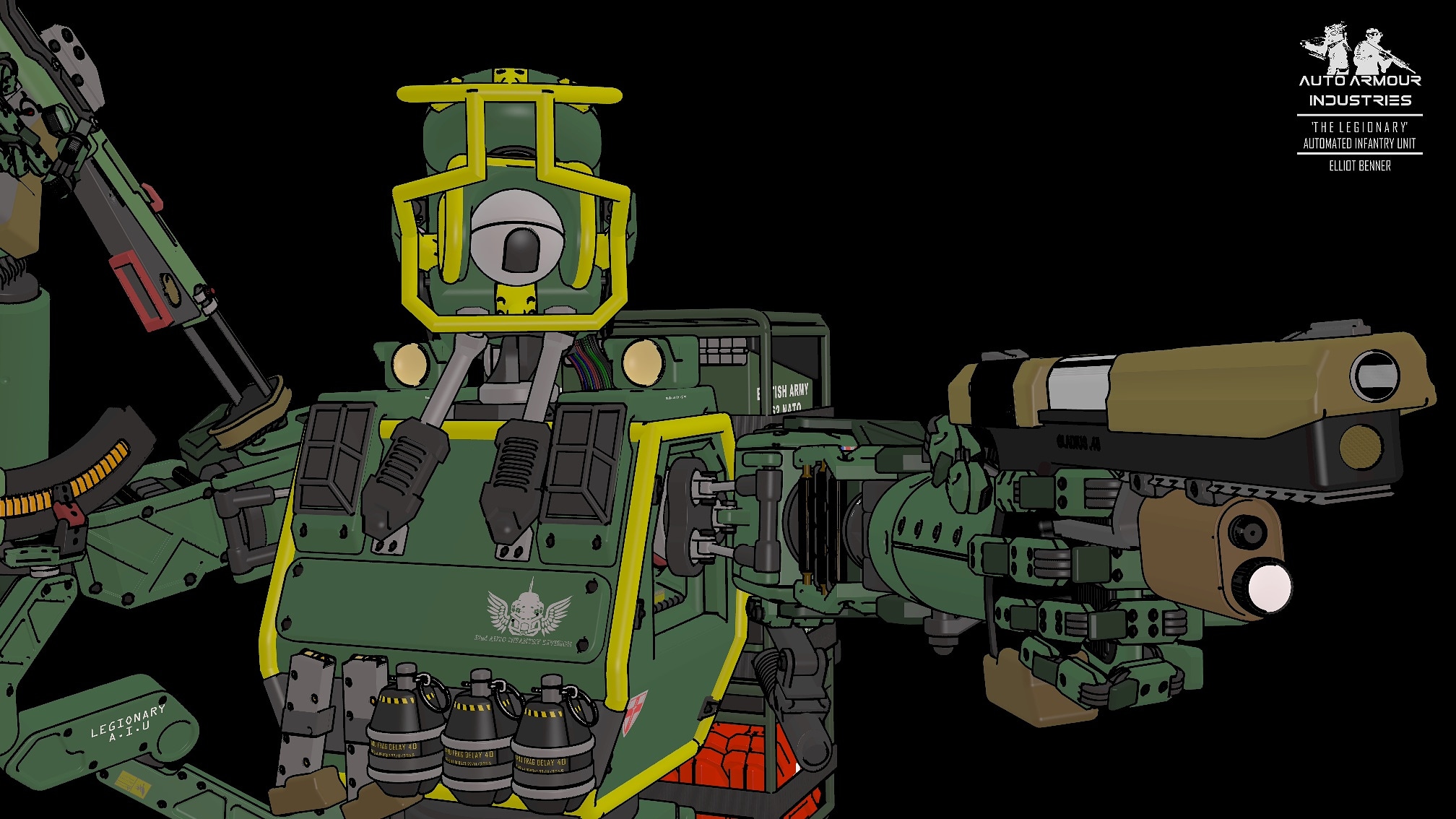 Elysium Droids 3d Model