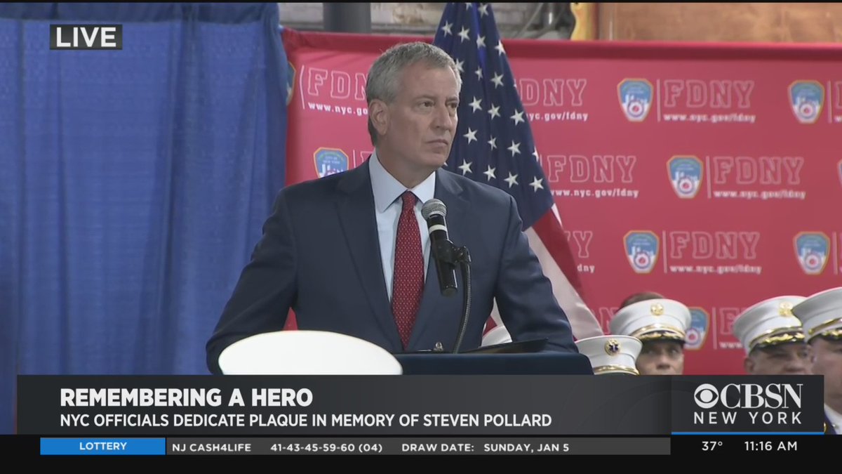 WATCH LIVE NOW: FDNY dedicates plaque to Firefighter Steven Pollard ...