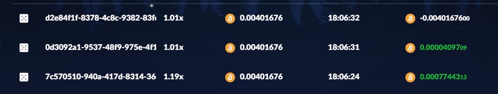 Infisnake on Twitter: "fuck wolfbet lol 3rd bet on 99% https://t.co/4avCNo2vgI" / Twitter