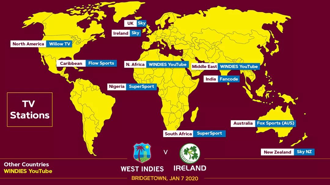 West Indies On World Map