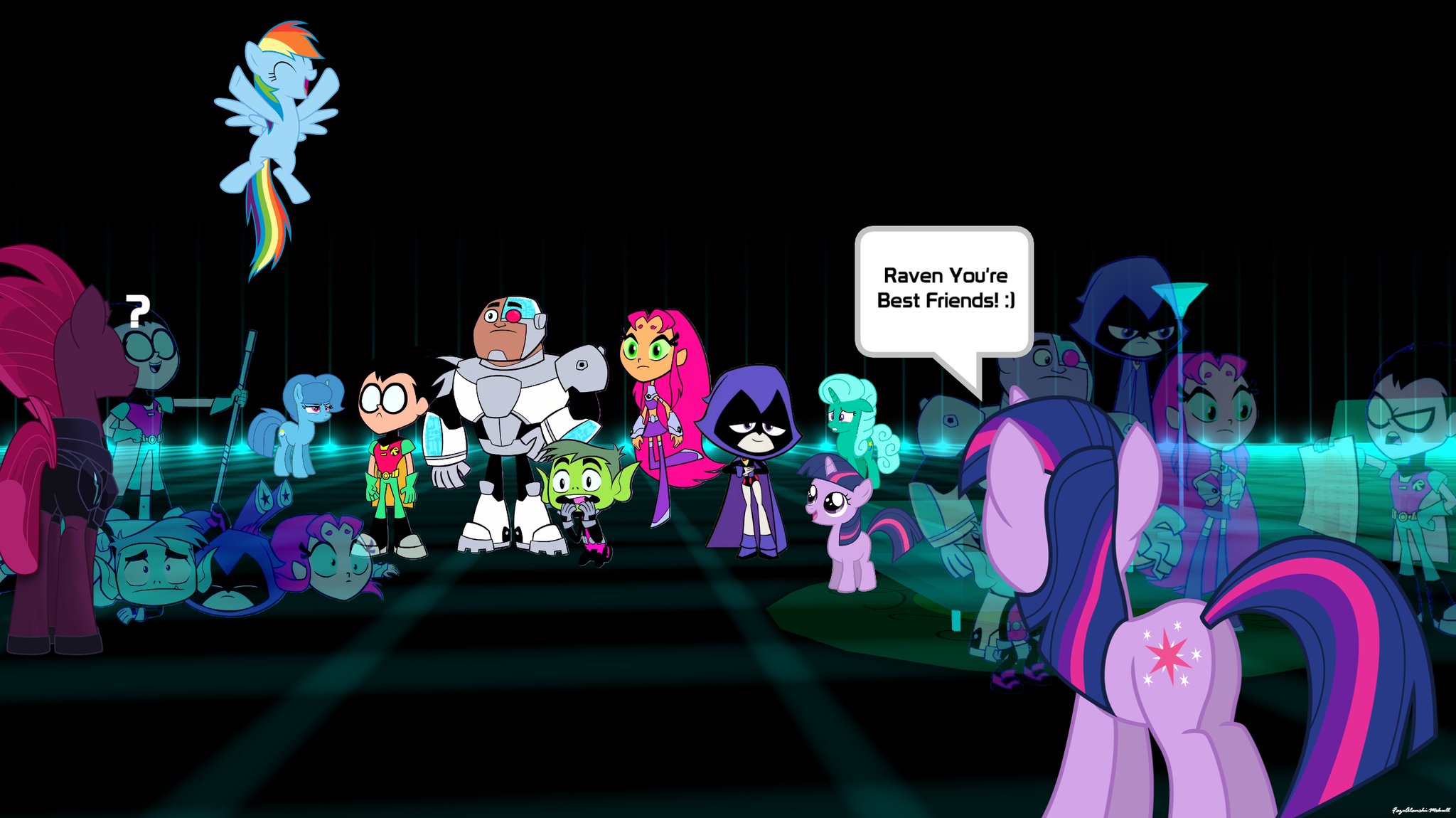 Teen Titans Go As Ponies