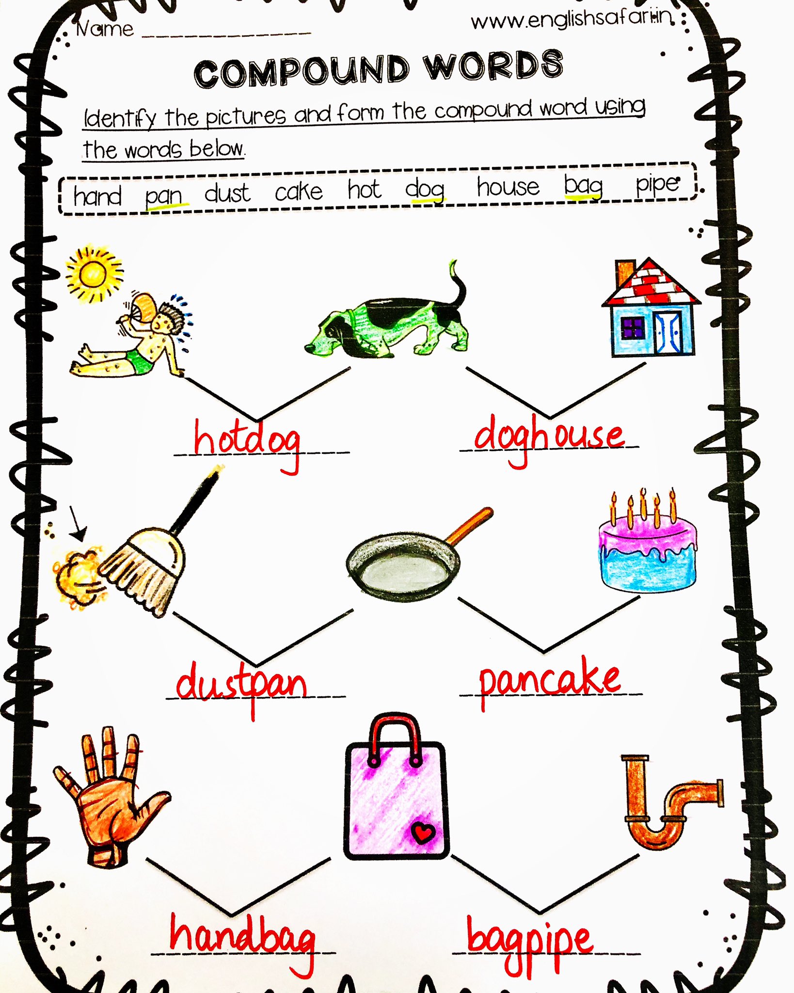 1st Grade Compound Words