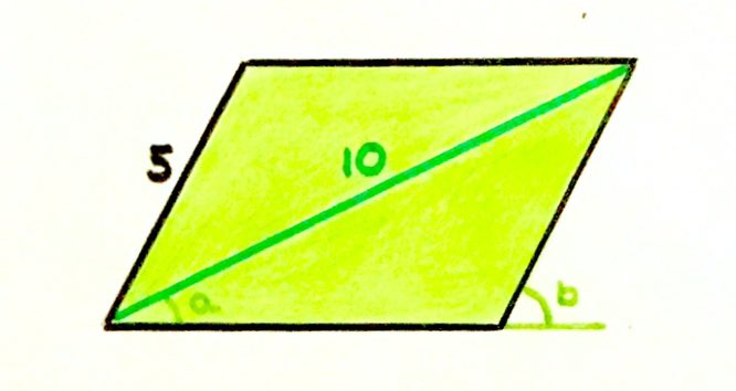 Right Angle Parallelogram With One