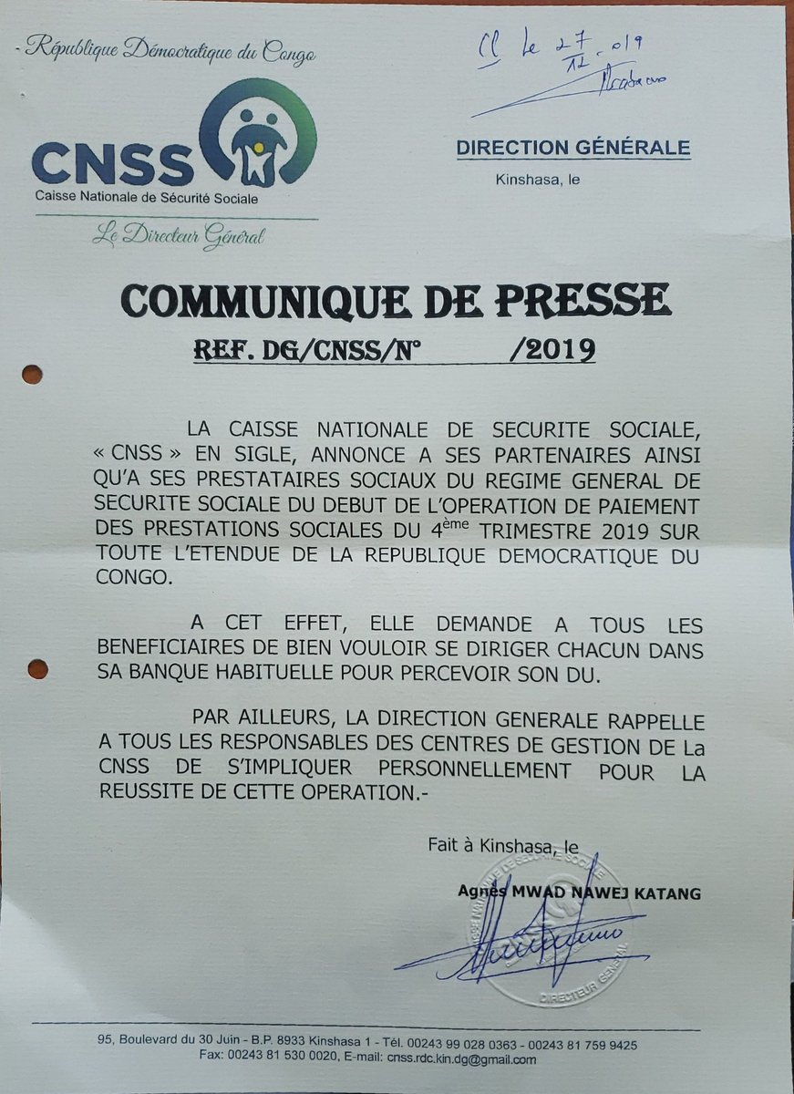 CNSS RDC @RdcCnss Timeline, The Visualized Twitter (Analytics)