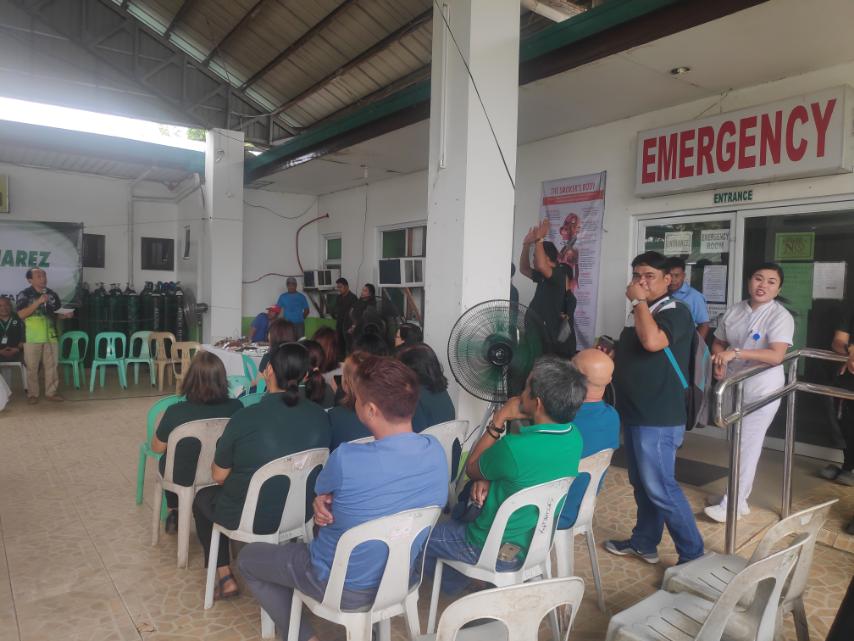 Quezon Gov. Danilo Suarez made ocular inspections to the Sampaloc ...