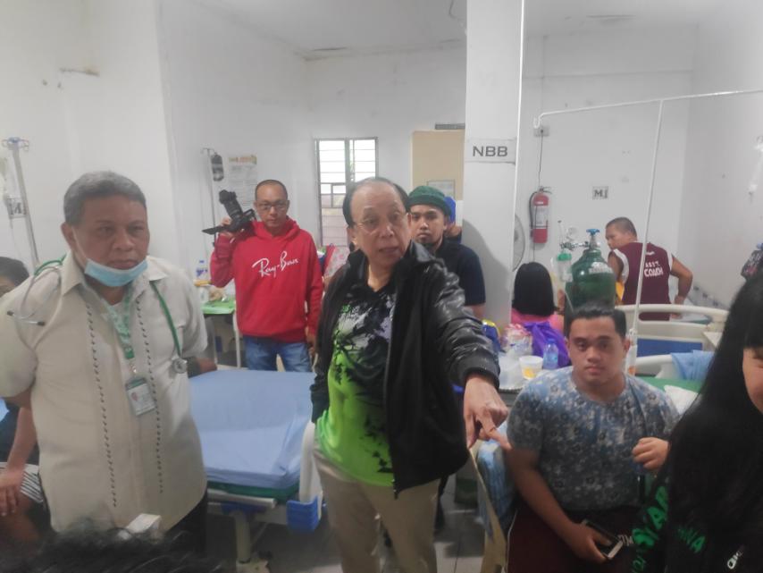 Quezon Gov. Danilo Suarez made ocular inspections to the Sampaloc ...