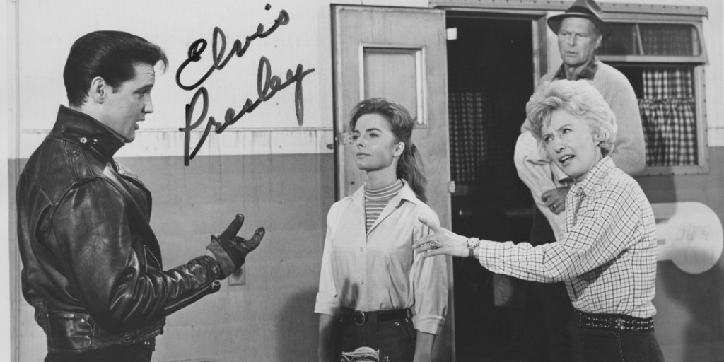 Elvis Presley Y Barbara Stanwyck ROUSTABOUT COLOR PHOTO 1964