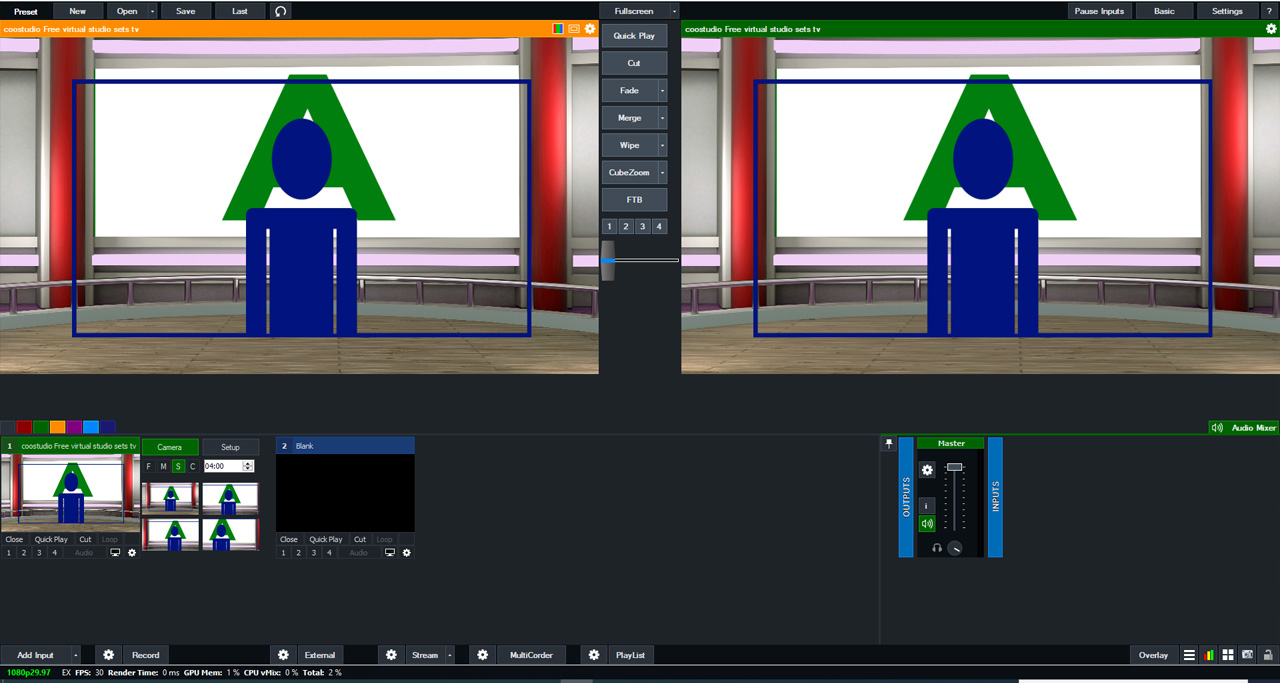 Virtual Studio Background Free Download