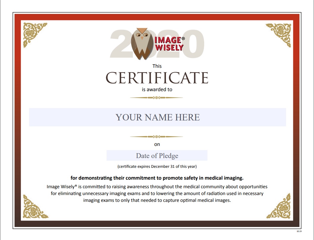 Pledge Certificate Template