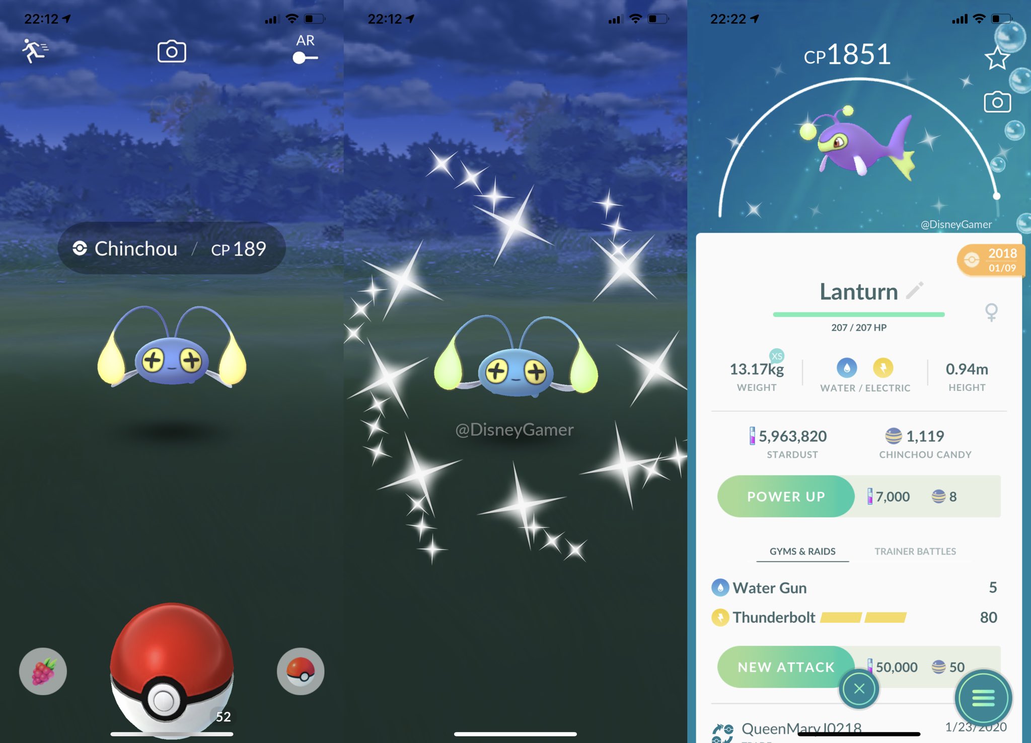 Pokemon Shiny Lanturn