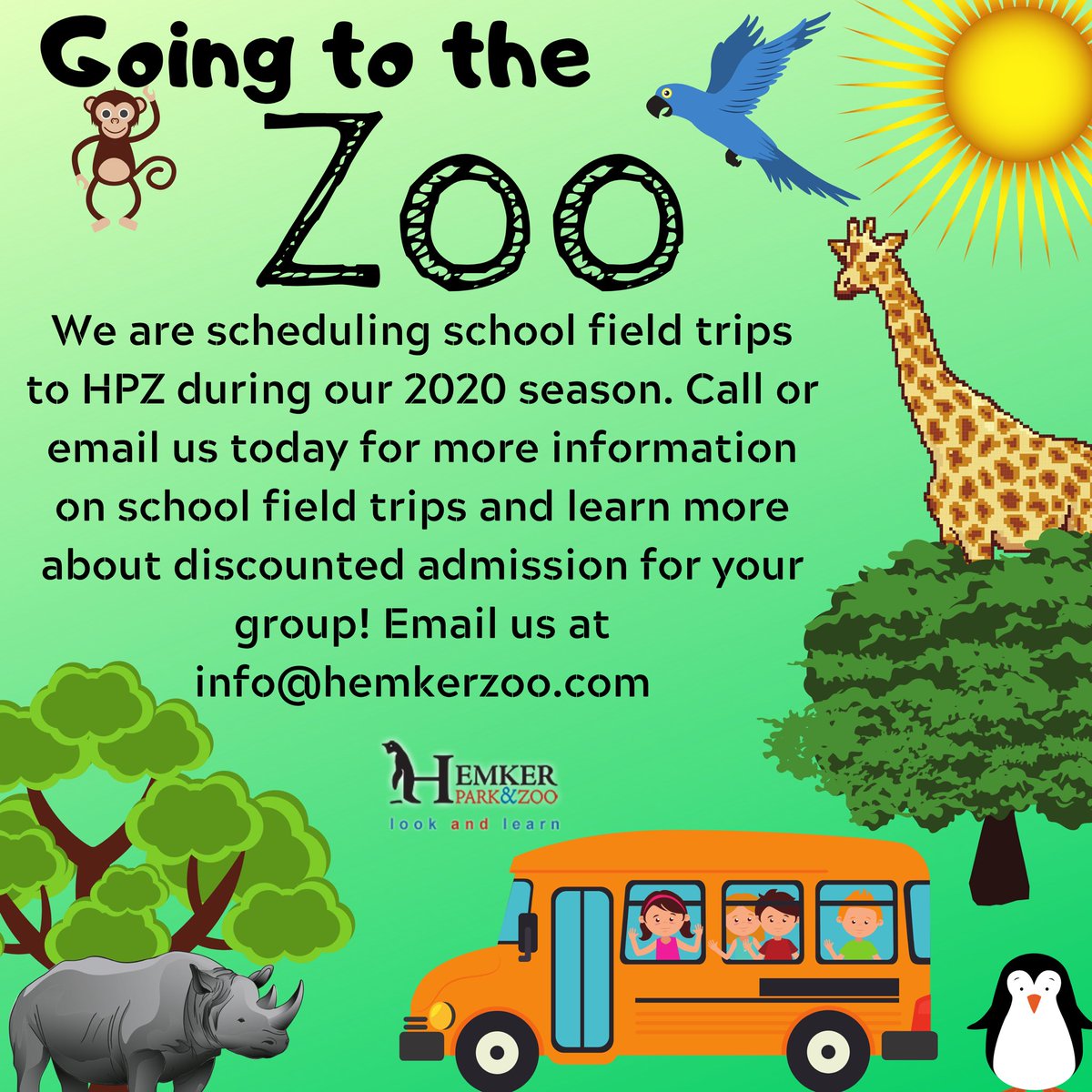 Zoo Field Trip Flyer