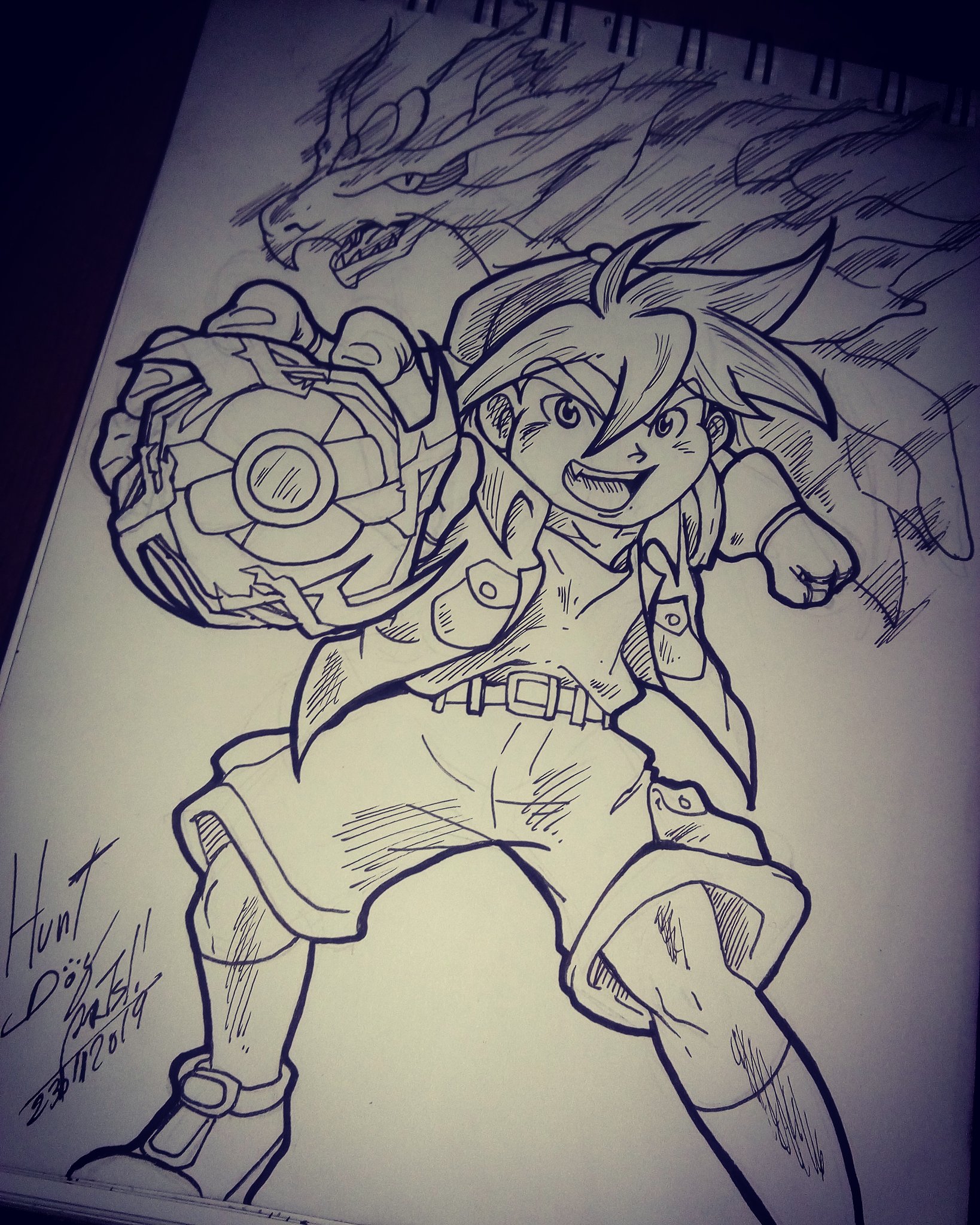 Beyblade Tyson Drawing