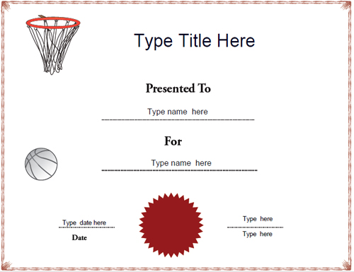 Netball Certificate Templates