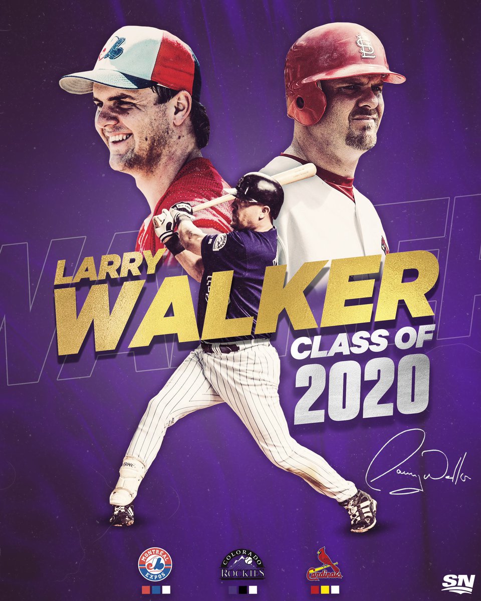 Larry Walker becomes only the second ?? to be elected to the Baseball ...
