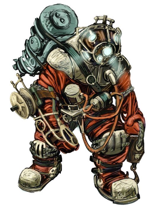 Bioshock Big Daddy Concept Art