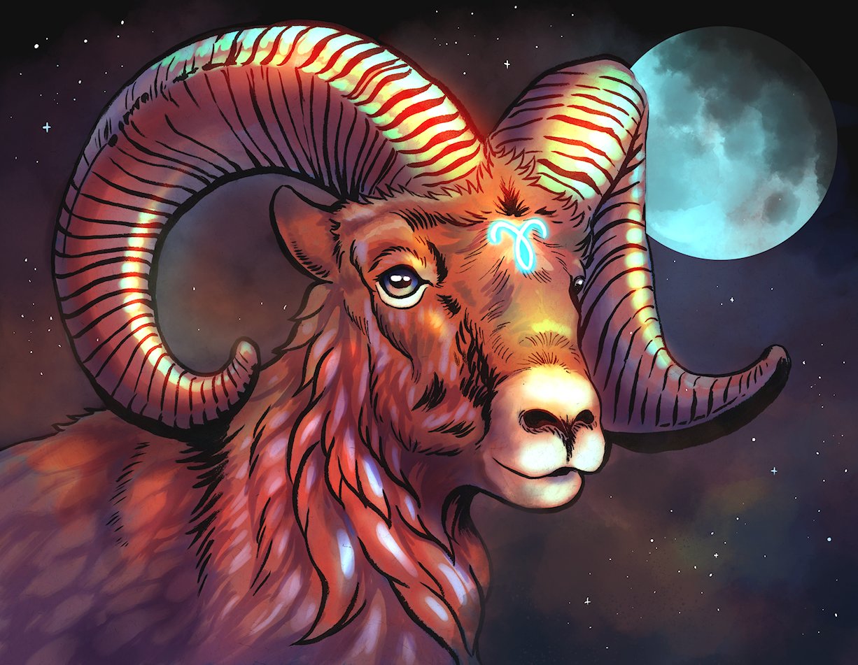 Aries Ram Art