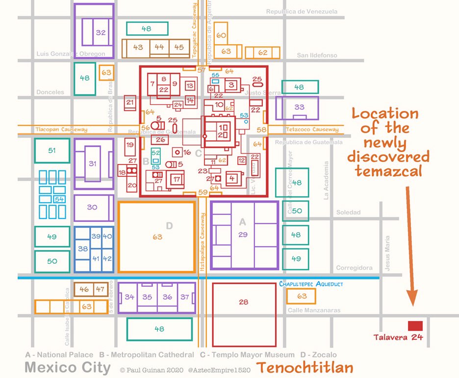 A Thread from @AztecEmpire1520: "A pre-Hispanic structure (with mural ...