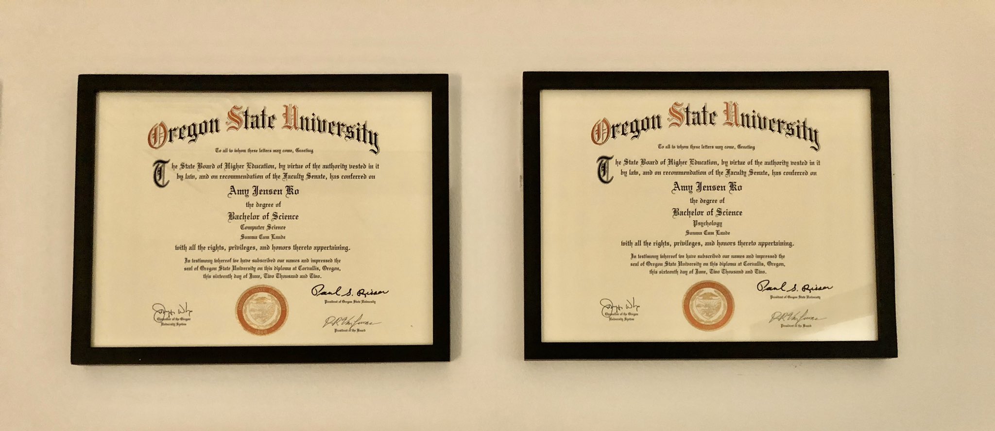 Diploma De Maestría De La Universidad De Oregon El Poder De Lo