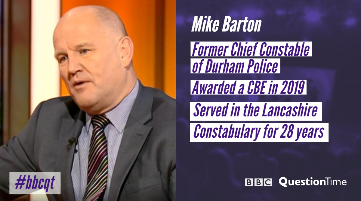 Former Durham Police Chief Constable Mike Barton joins us in Stoke ...