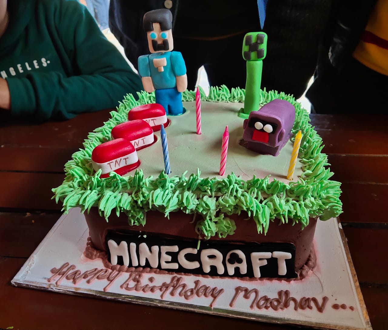 Minecraft Herobrine Cake