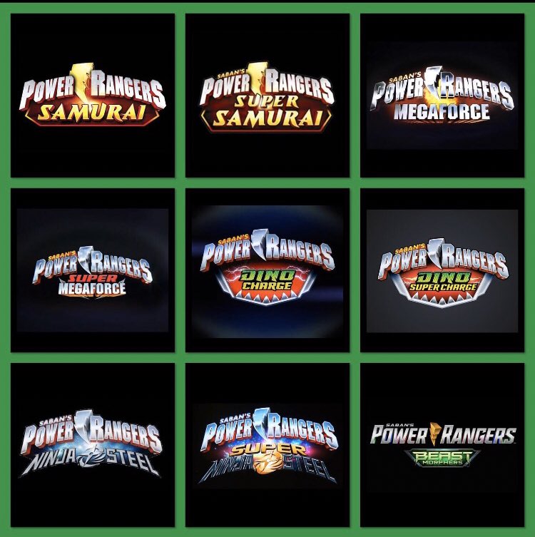 All Power Rangers Logos