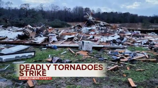 World News Tonight on Twitter: "DEADLY TORNADOES STRIKE: Severe weather is leaving a trail of ...