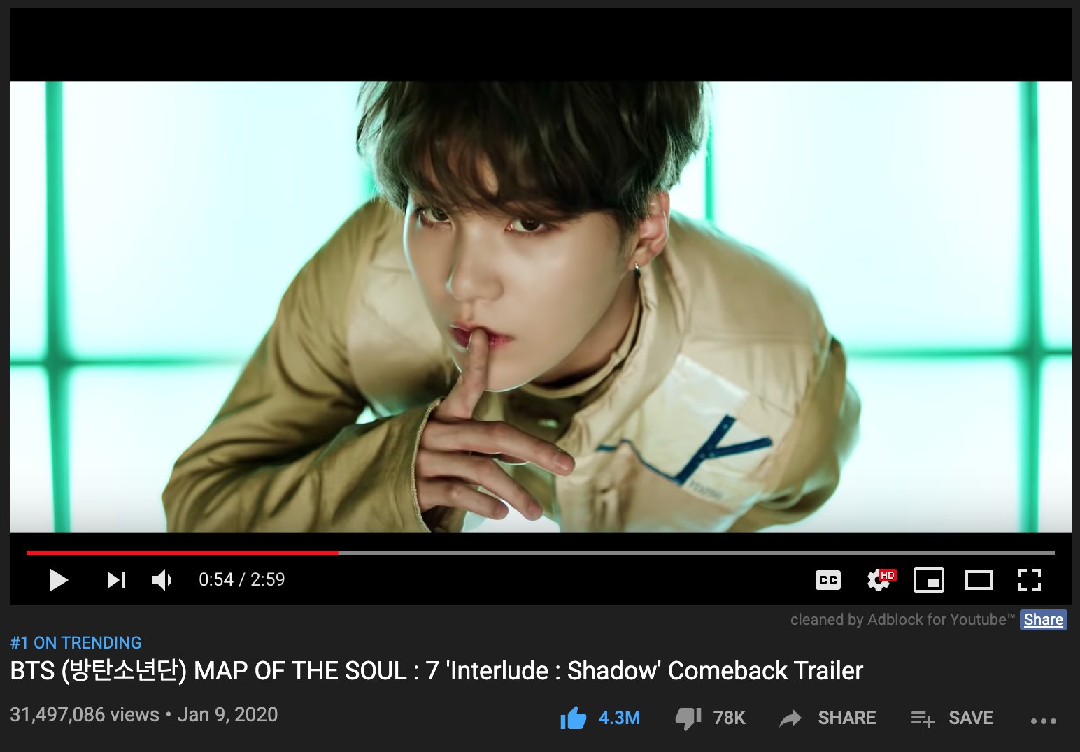 BTS Charts & Translations⁷ on Twitter: "MAP OF THE SOUL: 7 'Interlude: Shadow' Comeback Trailer ...