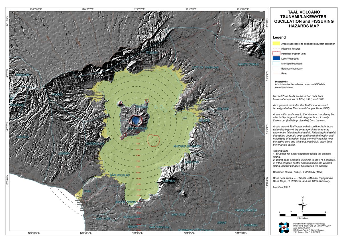 LOOK: Taal Volcano hazard maps | via phivolcs_dost | GMA Integrated ...