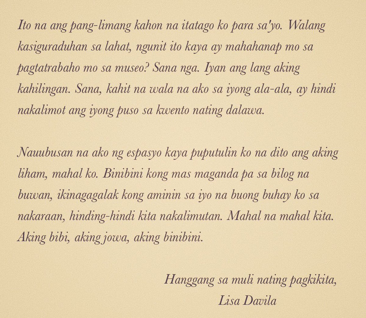 Isang Pasasalamat Lyrics Pergarden