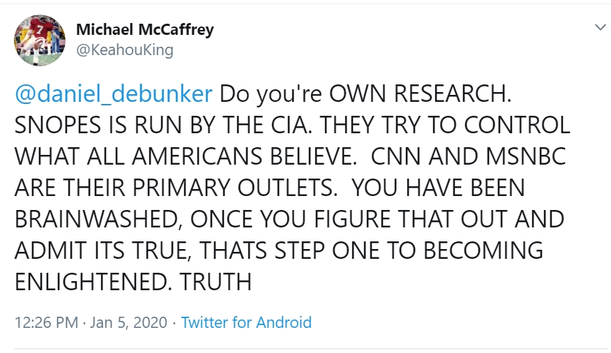 Thread by @debunker: Thread: Who runs Snopes? Snopes is run by the ...