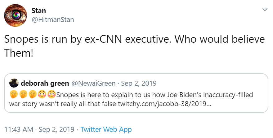 Thread by @debunker: Thread: Who runs Snopes? Snopes is run by the ...