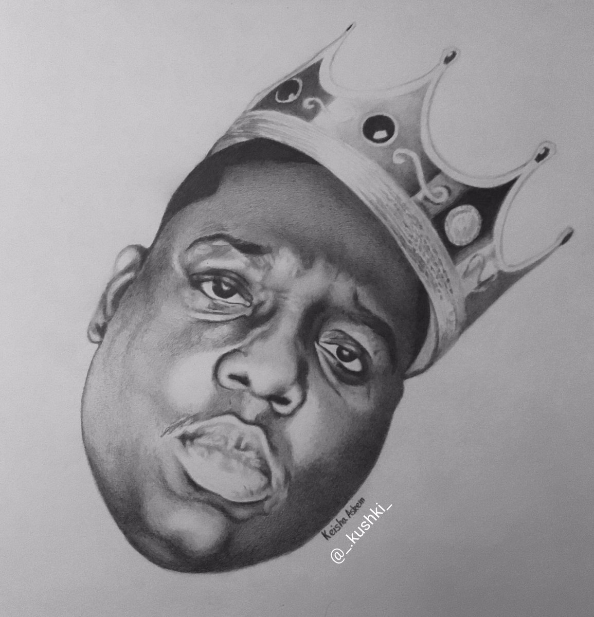 Drawing Of Biggie Smalls