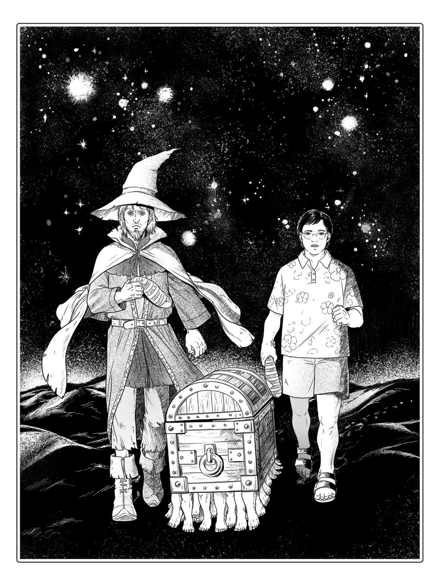 「Commission. Rincewind and Twoflower (and Luggage) from Disc」Autumn ...