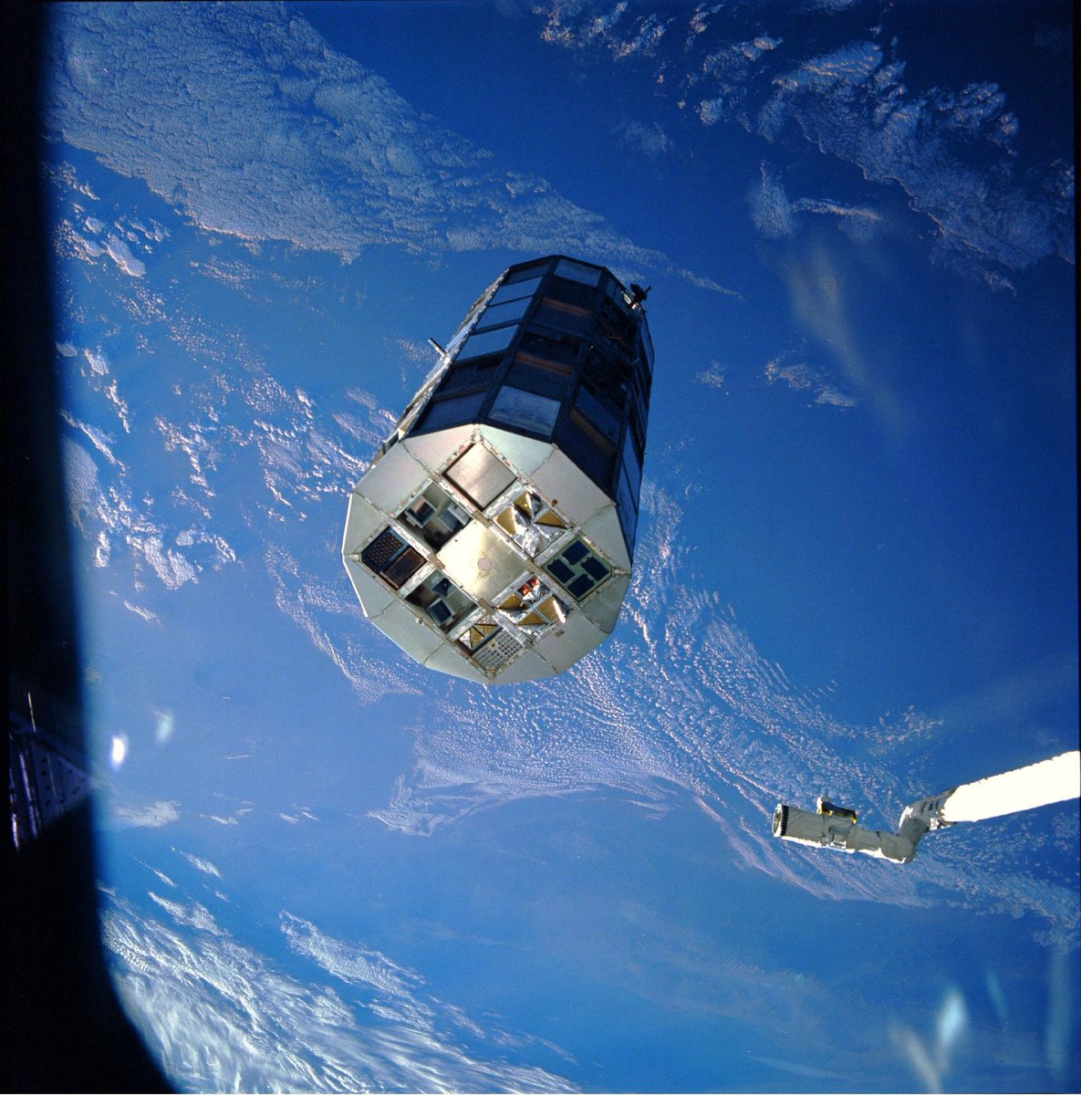 The mission deployed the Syncom IV-F5 defense communications satellite ...