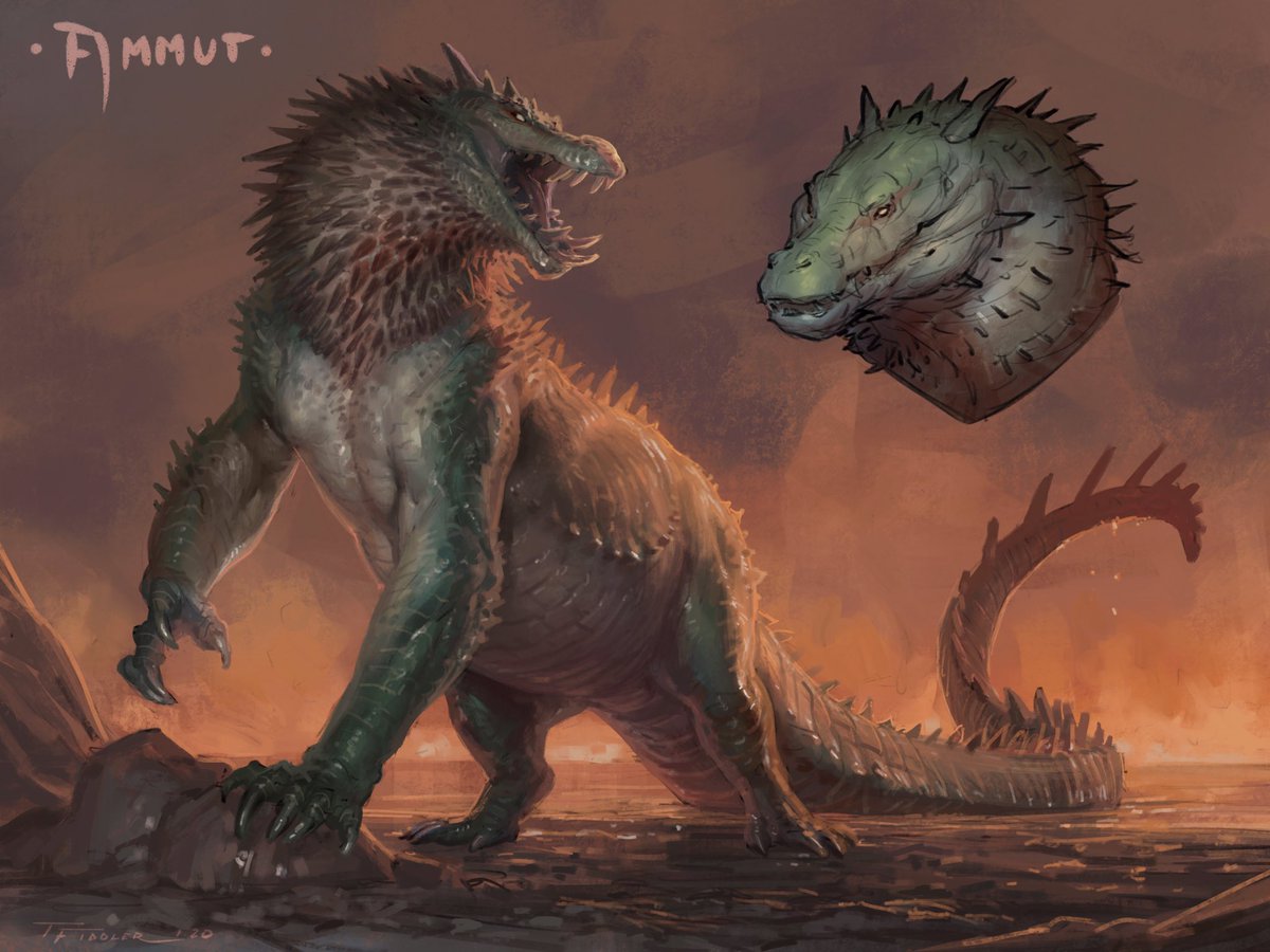 「Day 10 of #creatuanary2020!! #Ammut the 」|Taran Fiddlerの漫画