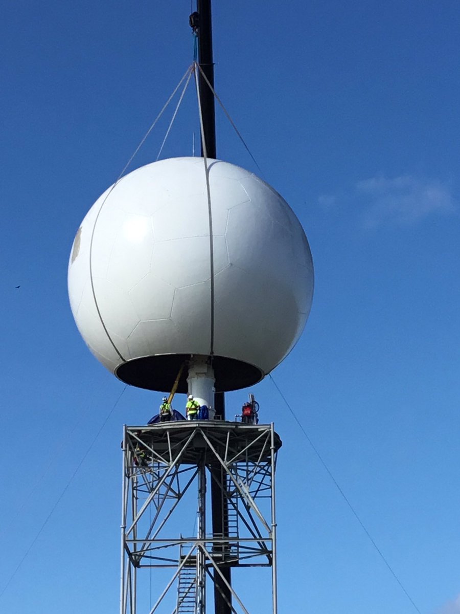 And with that, parts of the inside of our radome are seeing the light ...