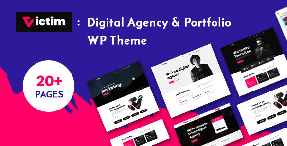 Stylelib Web Design on Twitter: "Victim - Digital Agency & Portfolio WordPress Theme https://t ...