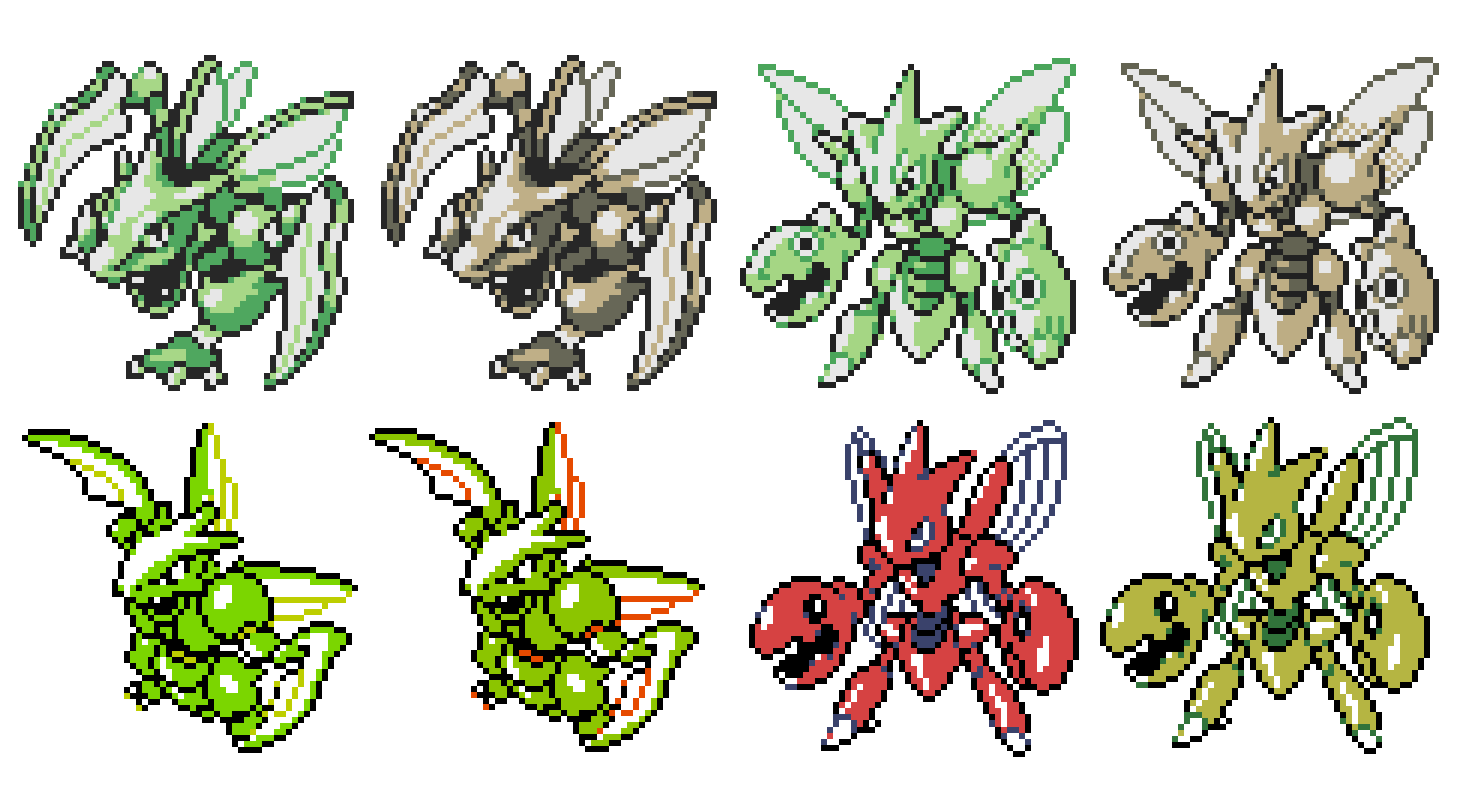 Shiny Scyther Sprite