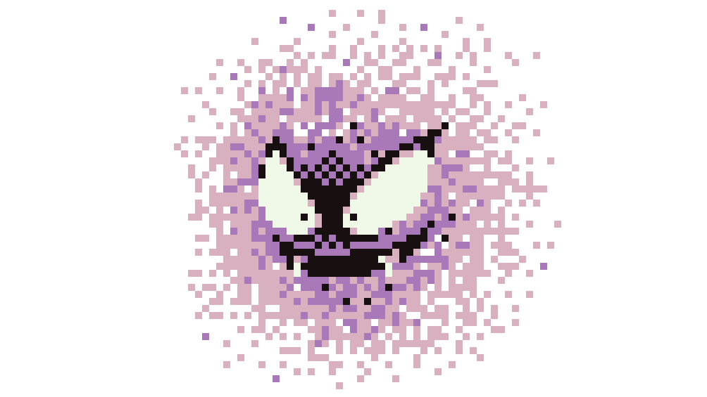 Glänzender Gastly Sprite